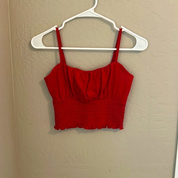Hollister | Tops | This Is A Red Cropped Tank Top From Hollister Its A ...
